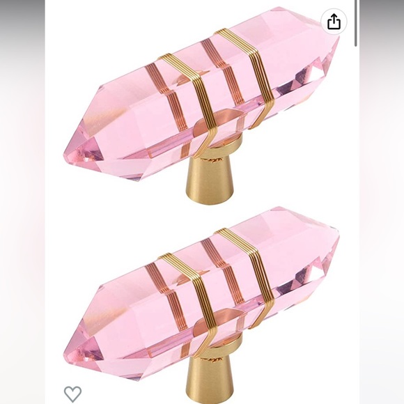 Other | Drawer Pulls Knobs Pink Crystal 2 | Poshmark